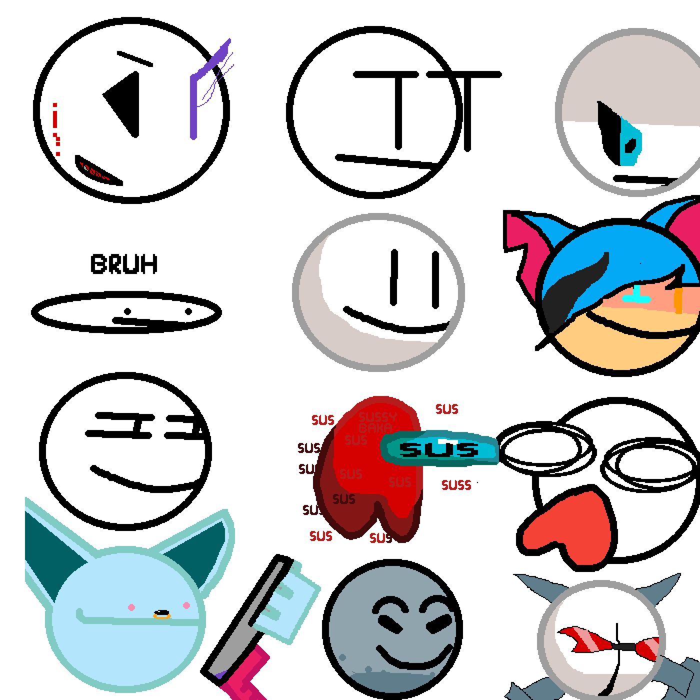 Pixilart - make your oc face by THECAPTAIN85