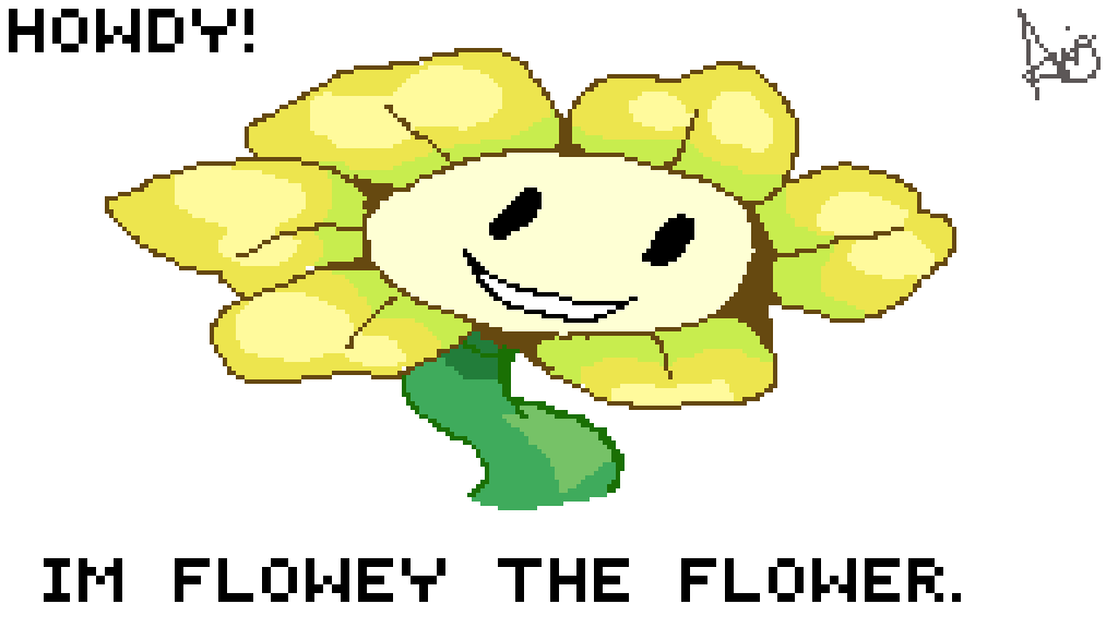 Pixilart - Flowey the Flower by Ironseptic22