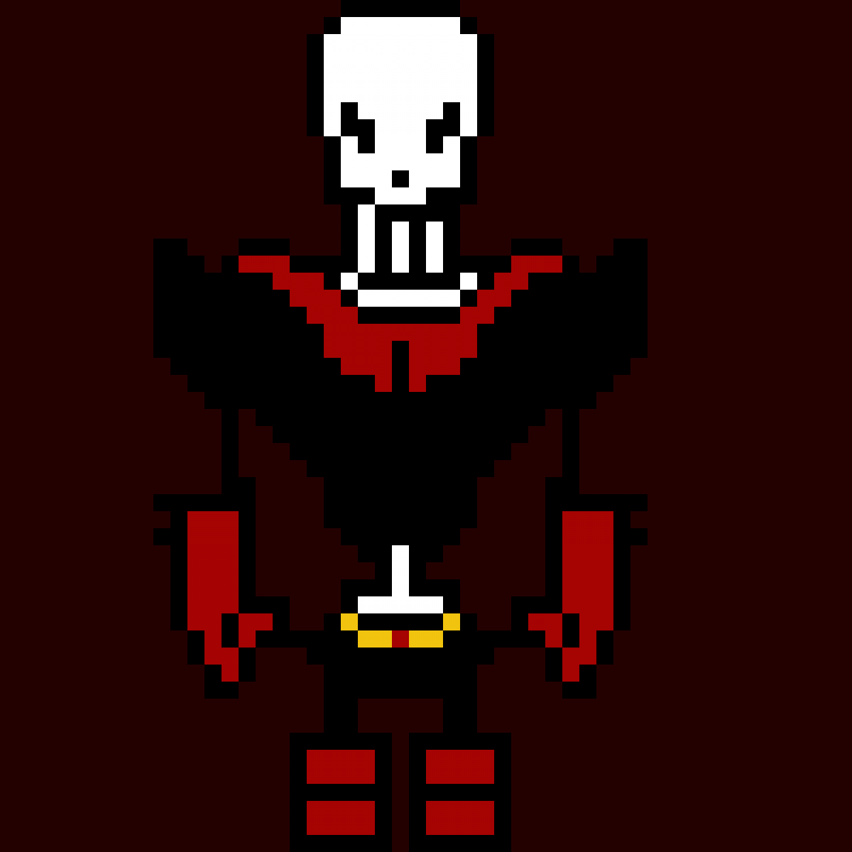 Pixilart - Underfell Papyrus by Ciphernet