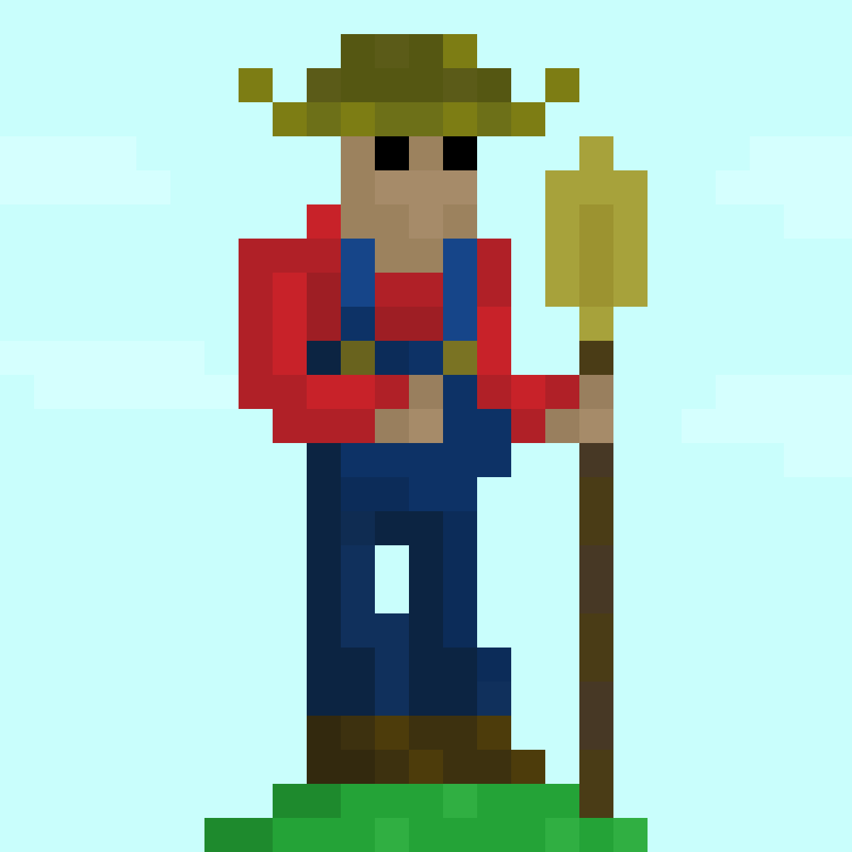 Pixilart - Farmer by CactusBob