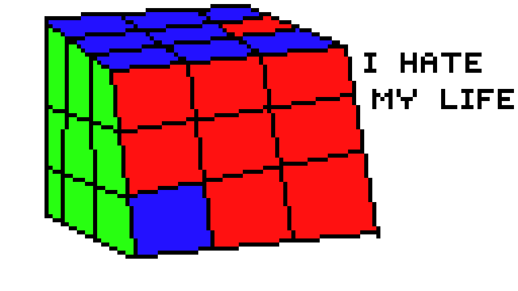 Pixilart - The rubix cube of death by Cosmicwolf467