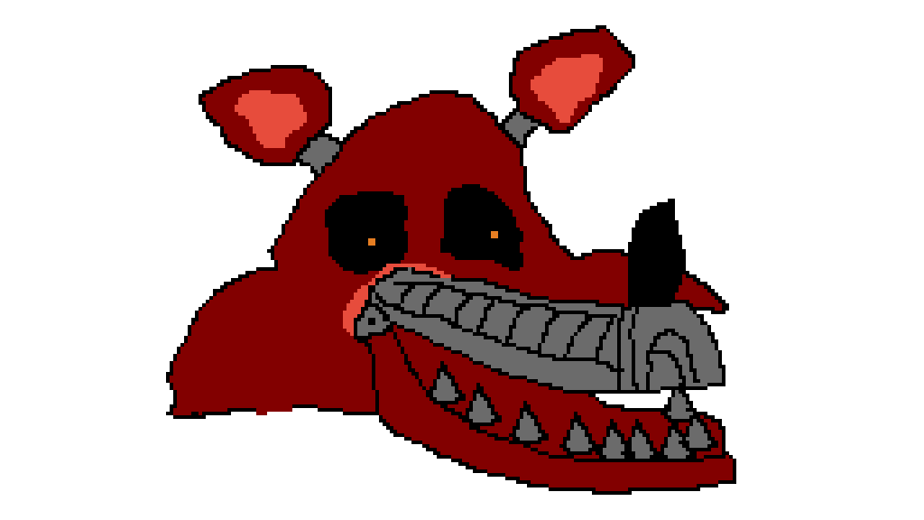 Pixilart - derpy nightmare foxy by chiffonbarly4