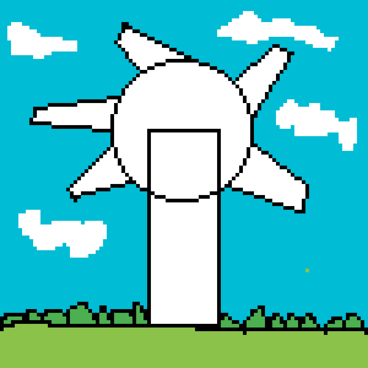 Pixilart - the moving windmill by Neon-tiger