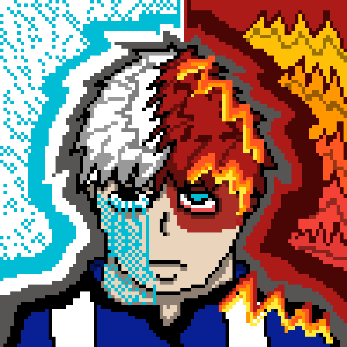 Pixilart - Shoto todoroki by Tonyboss354