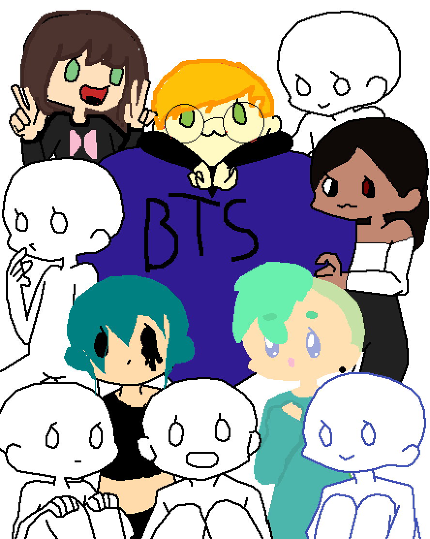 Editing BTS!!! - Free online pixel art drawing tool - Pixilart