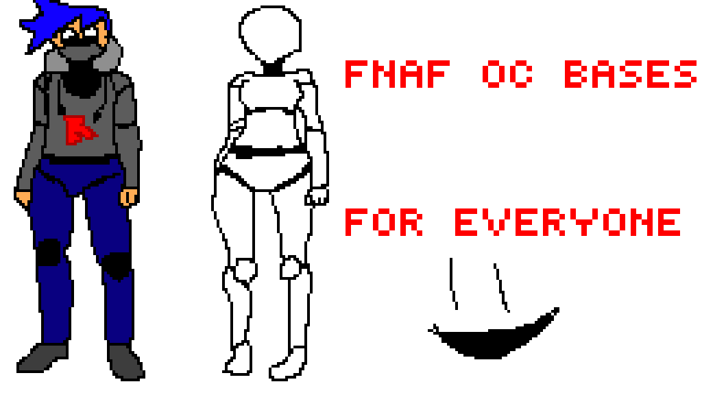 Pixilart - Fnaf oc bases by RileyRob7
