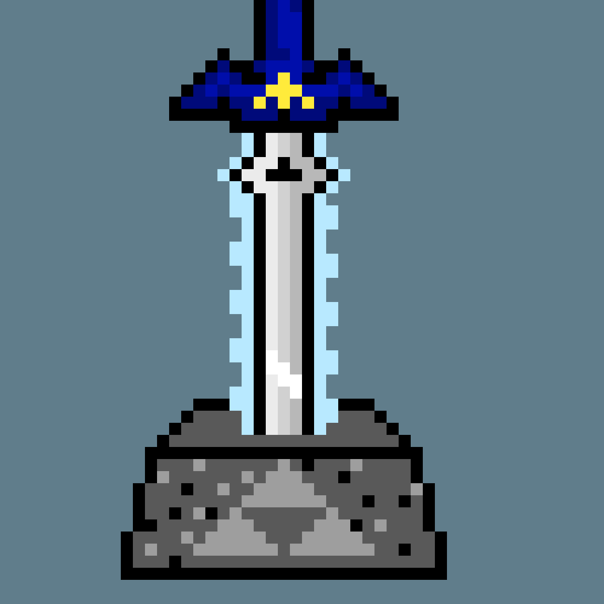 Pixilart - Master Sword Blade Shimmer by ZeldaKing