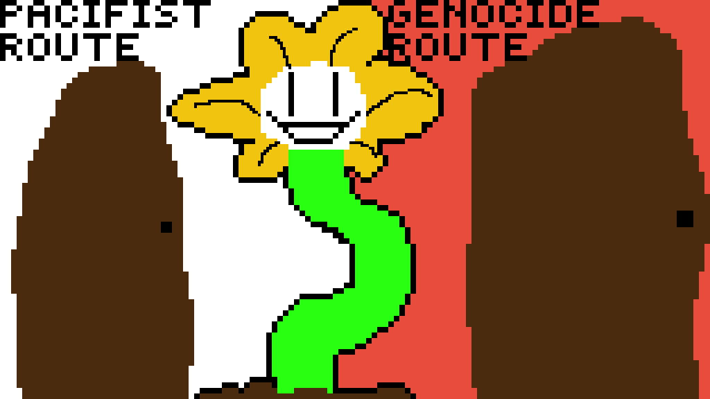 Pixilart - Flowey Which Path Will You Choose?? by FoxyThePirate25