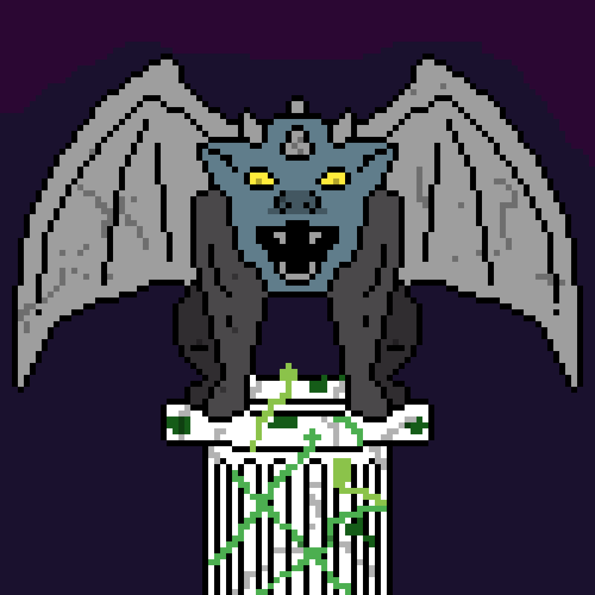 Pixilart - Gargoyle by wolvesandbats