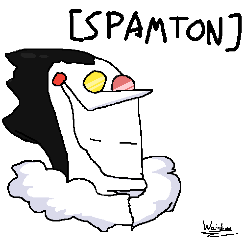 Pixilart - SPAMTON by Weirdom