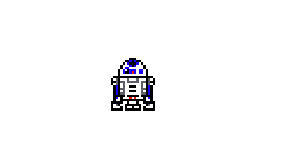 Pixilart - R2-D2 by D3DPOOL