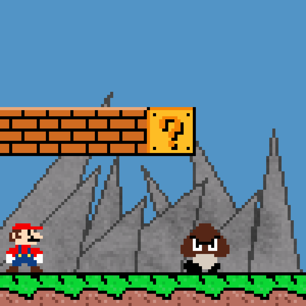Editing mario level (wip) - Free online pixel art drawing tool - Pixilart