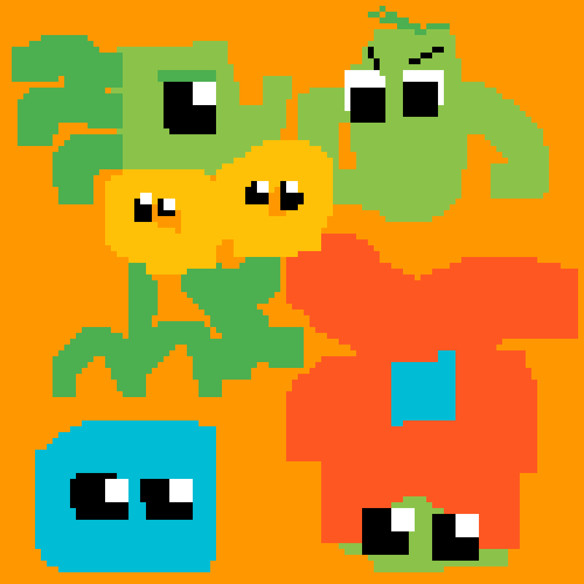 Editing pvz2 egypt plants - Free online pixel art drawing tool - Pixilart