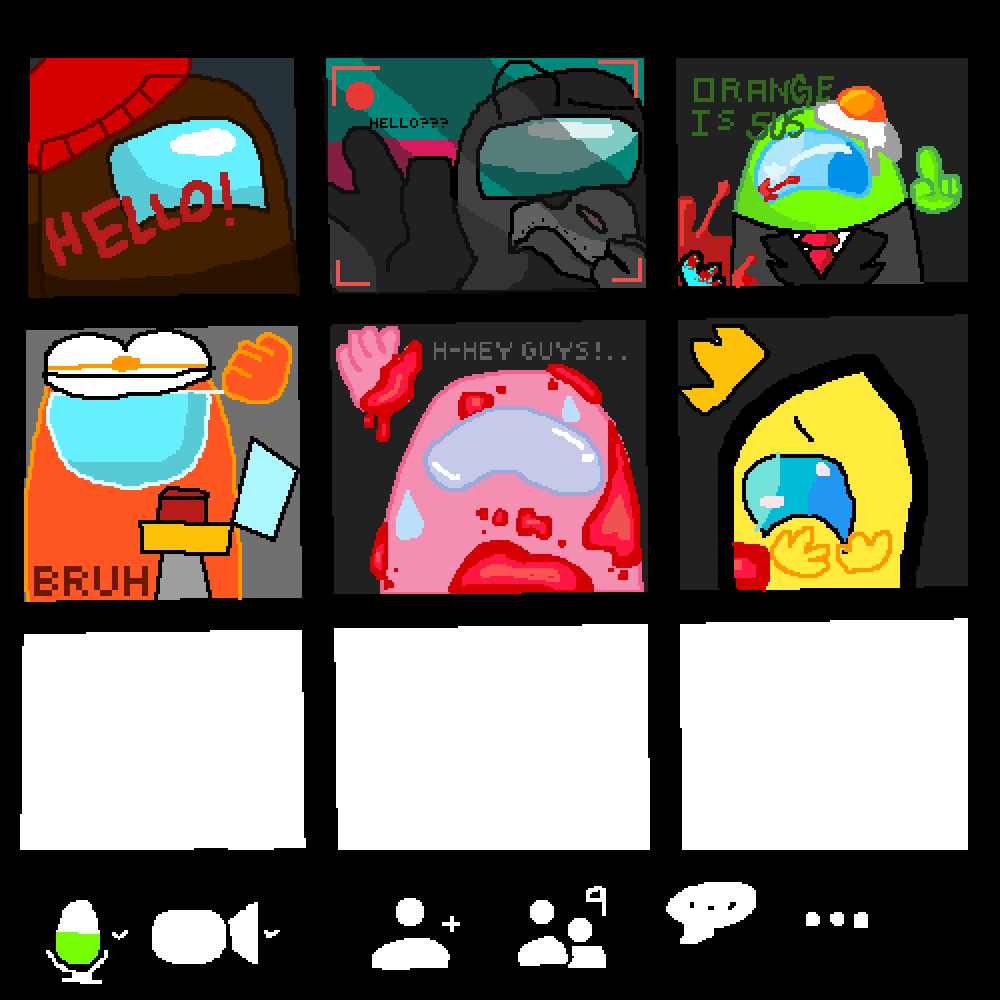 Editing Among Us Zoom Meeting - Free online pixel art drawing tool ...