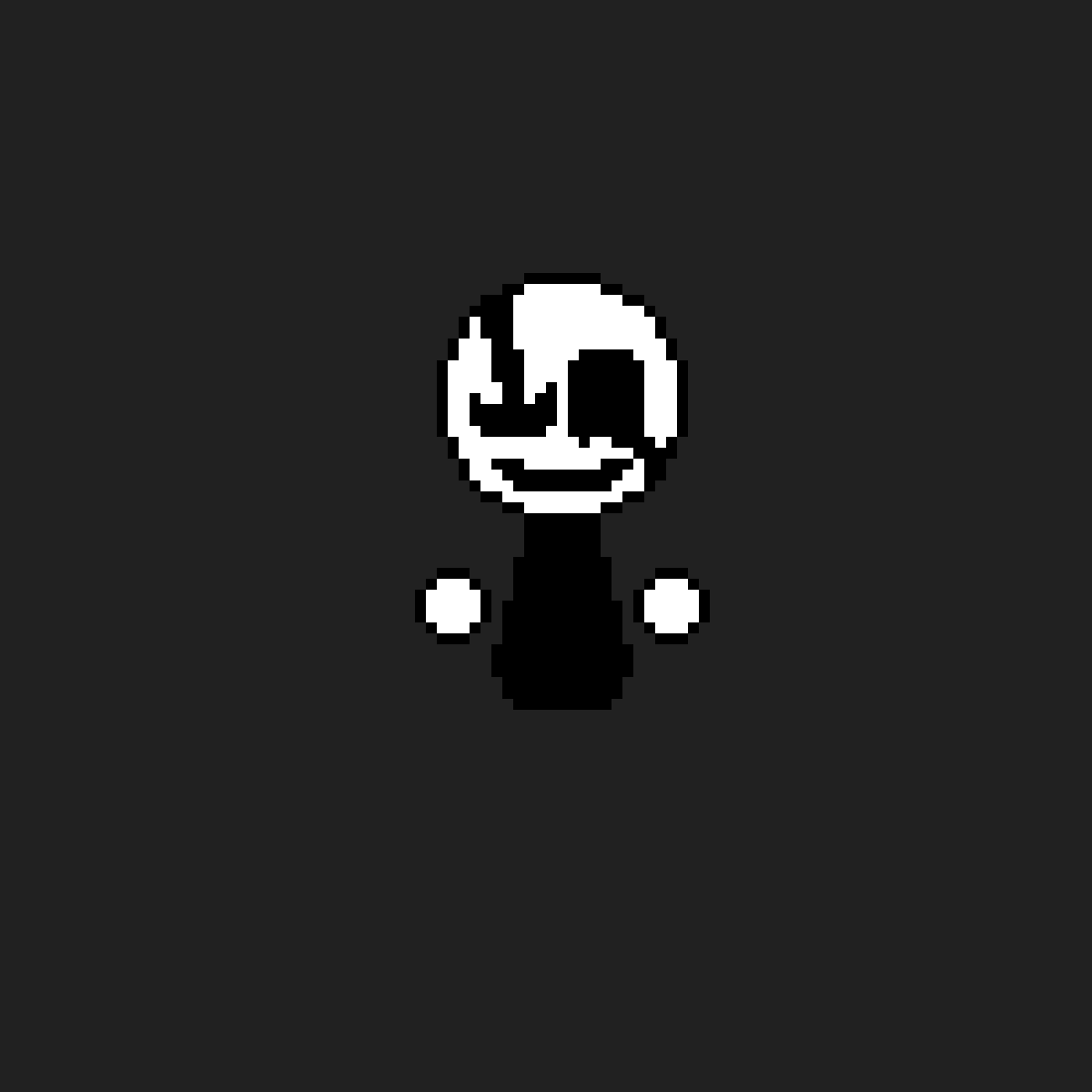 Gaster Pixel Art Grid