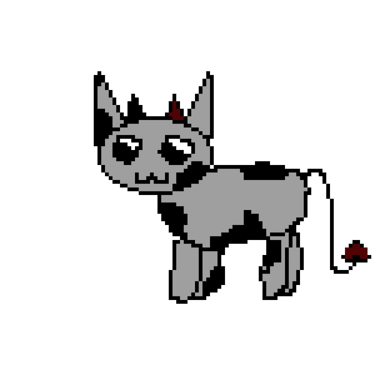 Pixilart - Demon cat by Iamaweirdo