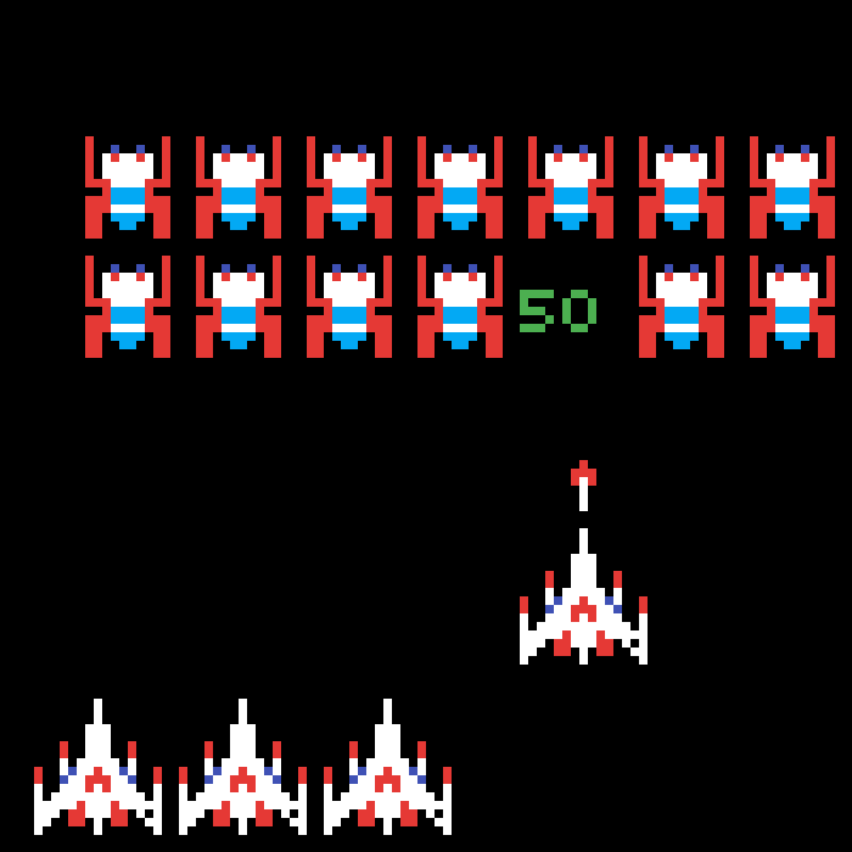 Pixilart - Galaga by Anoopcrem6921