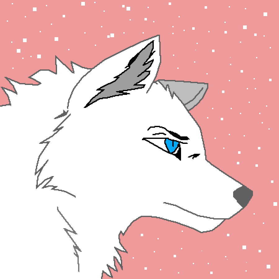 Pixilart - snow wolf niko by Anonymous