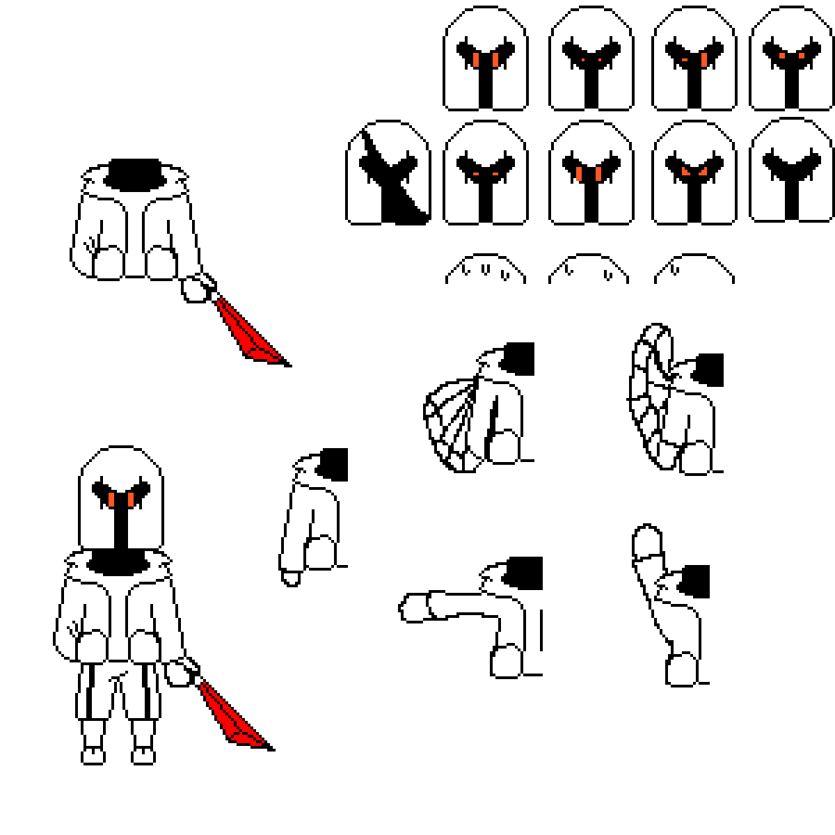Pixilart - new UT sprite sheet by Bugjelly