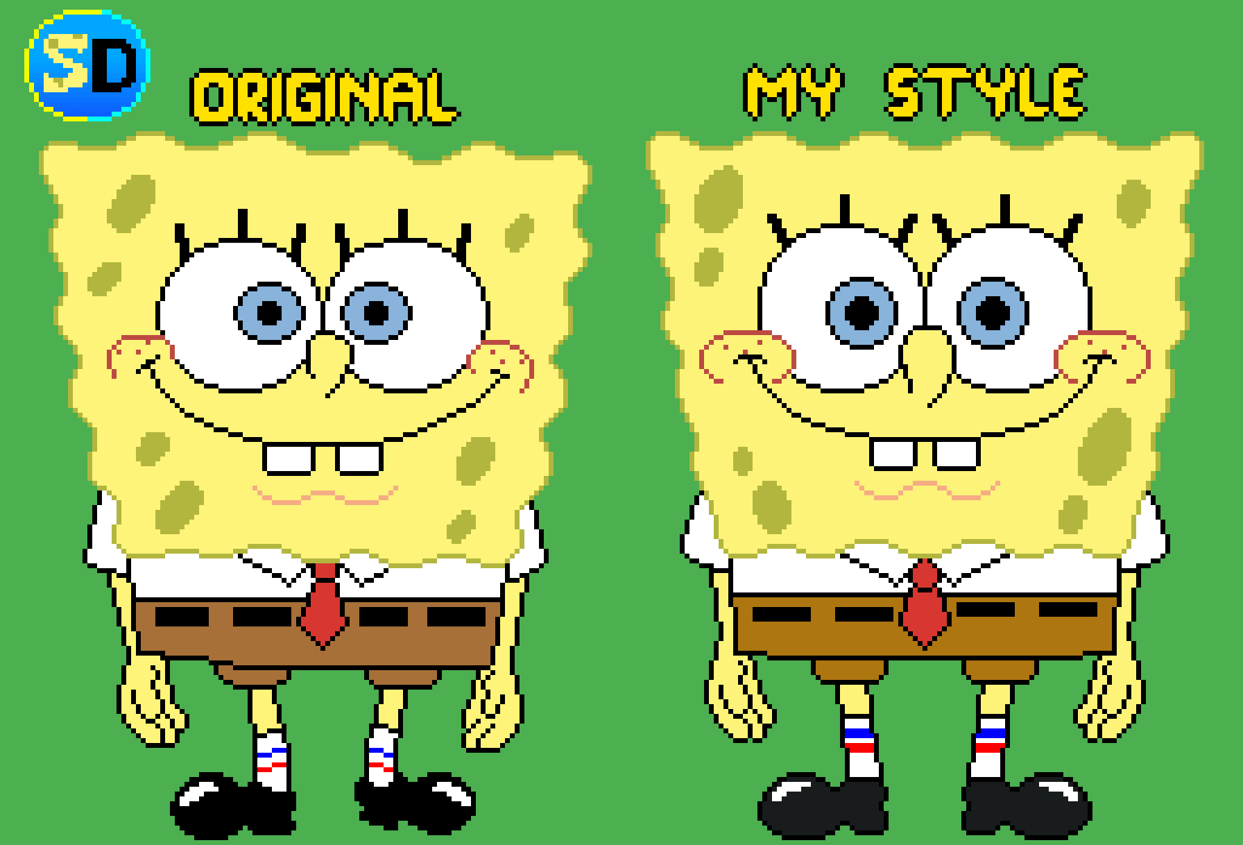 Pixilart - Pilot SpongeBob resprite by SpongeDrew