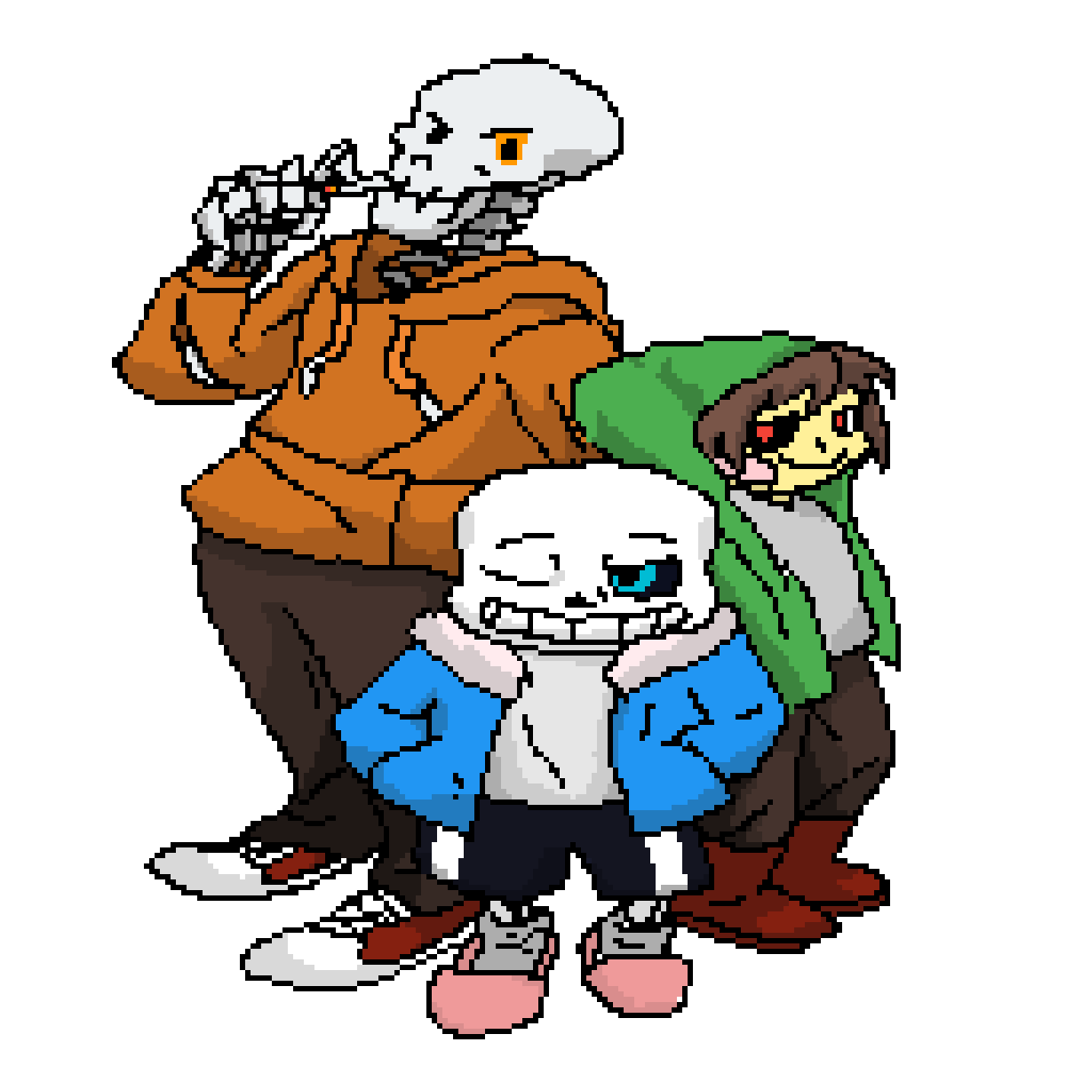 Pixilart - UT/US/SS Triple Bad Time by SavageRavage