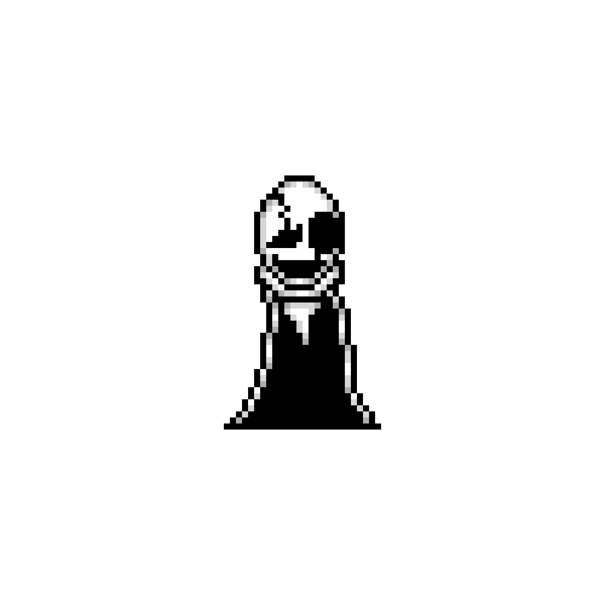 Pixilart - deltarune gaster sprite by BlueboxDude