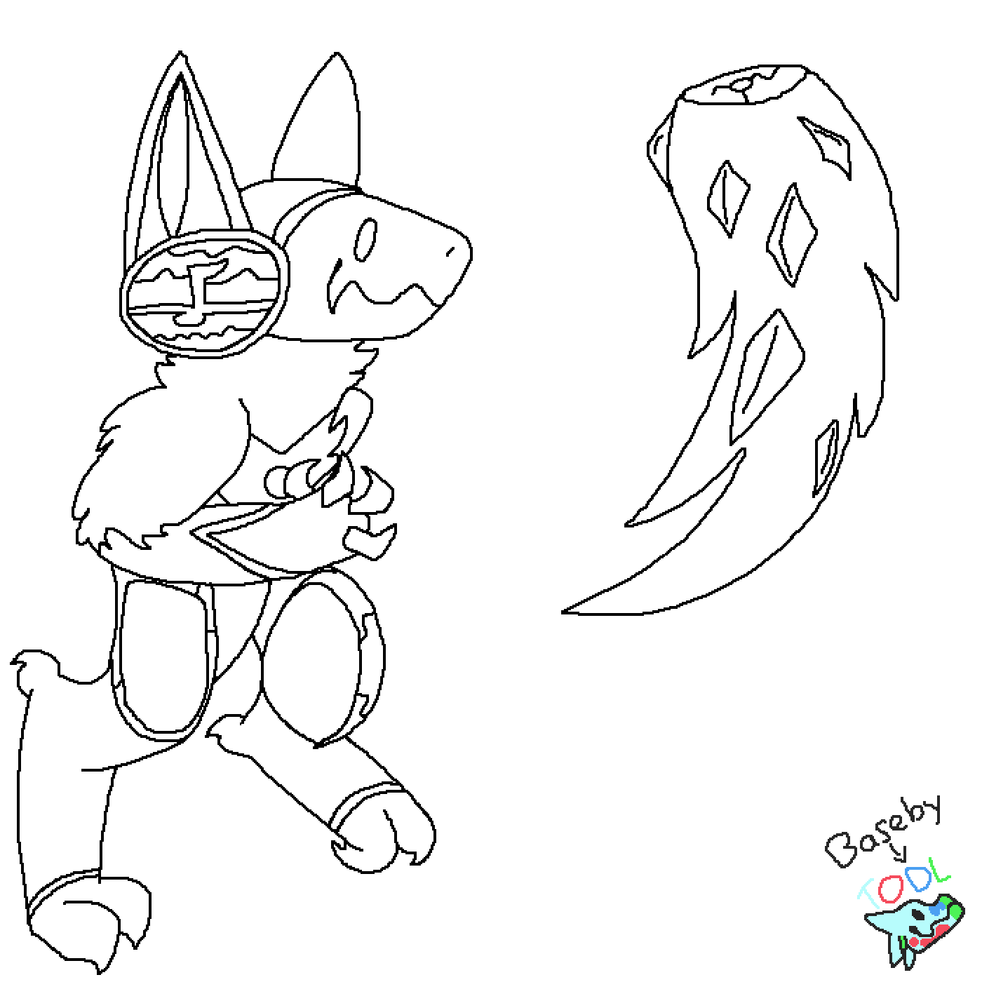 Pixilart - Protogen Base by TODL