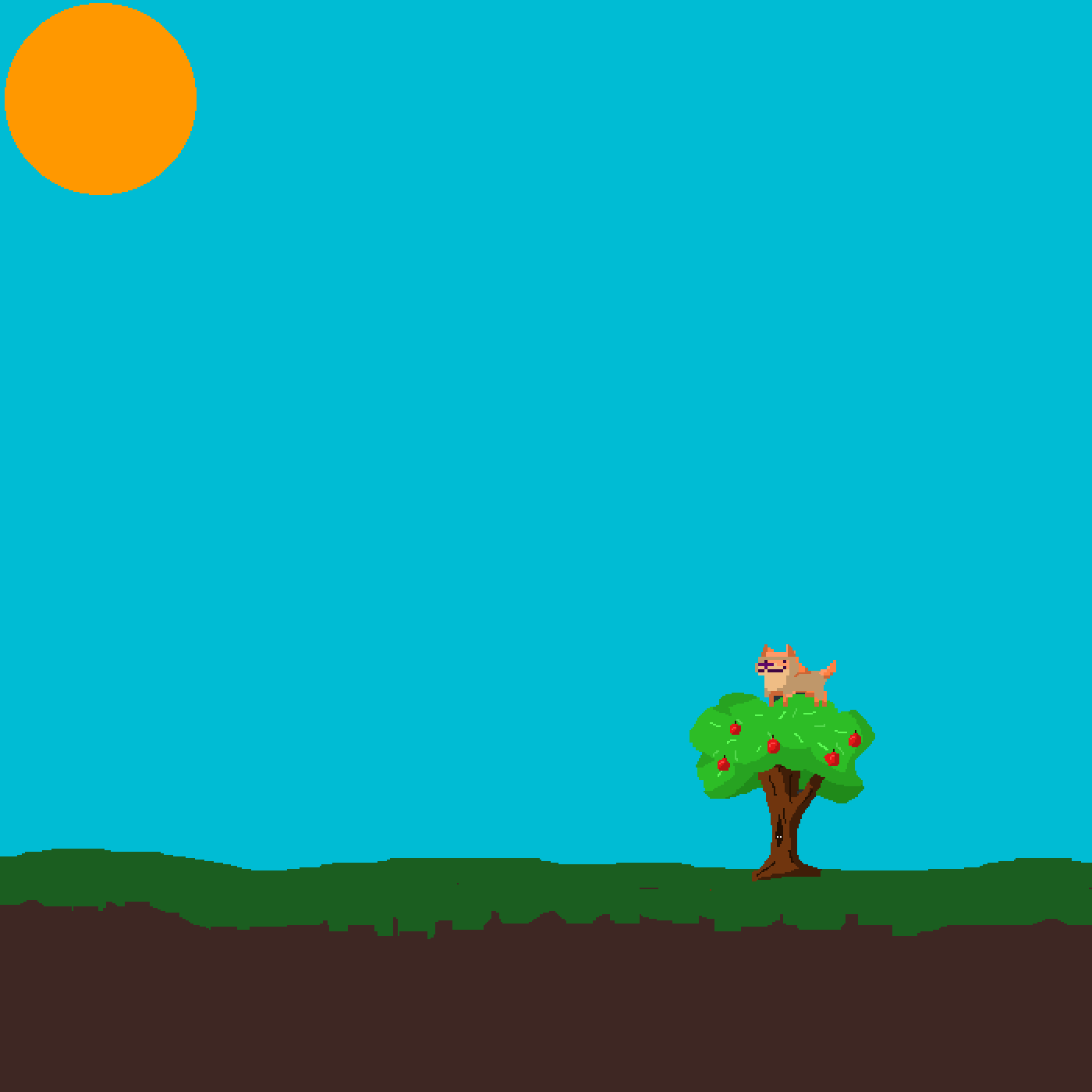 Pixilart - dogo in a tree by sanguinekitty55