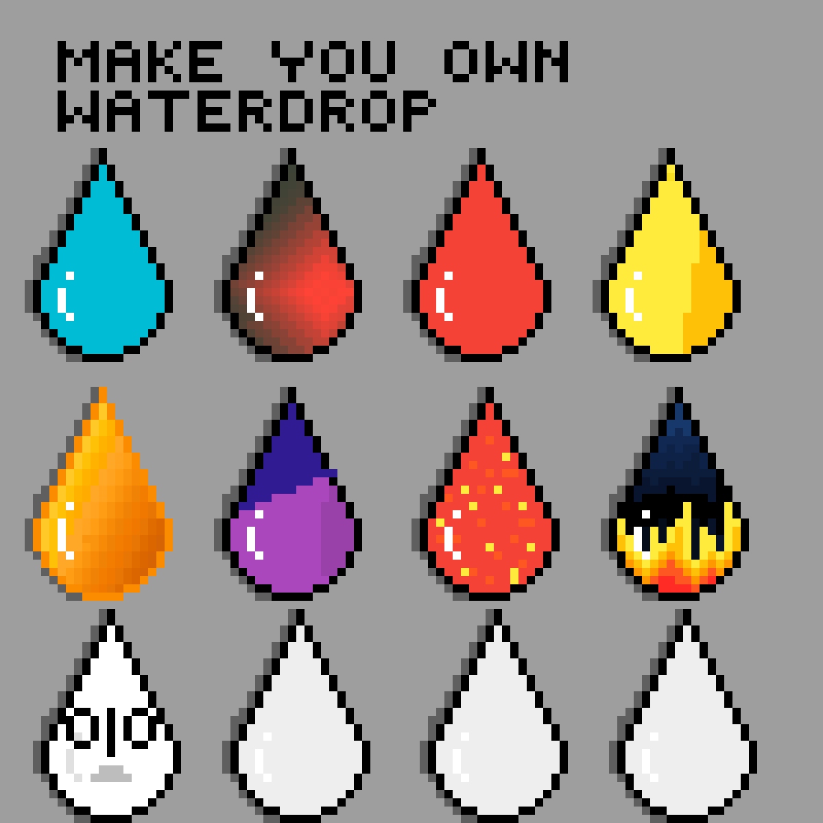 Editing napstablook tear - Free online pixel art drawing tool - Pixilart