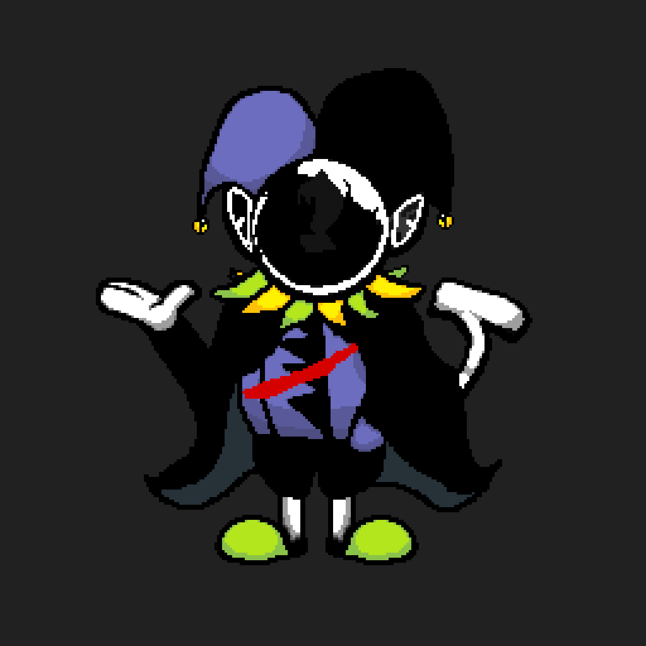 Pixilart - gaster jevil by ink-man