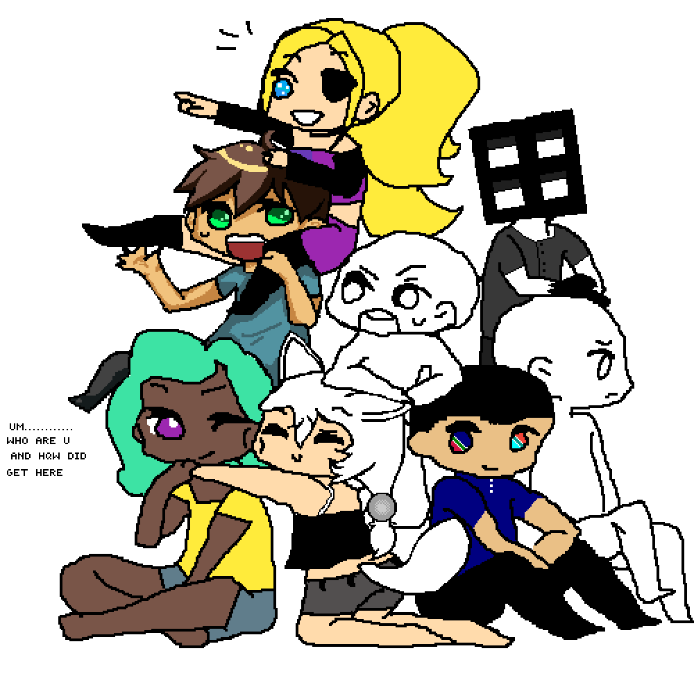 Pixilart - people colab by Guppy