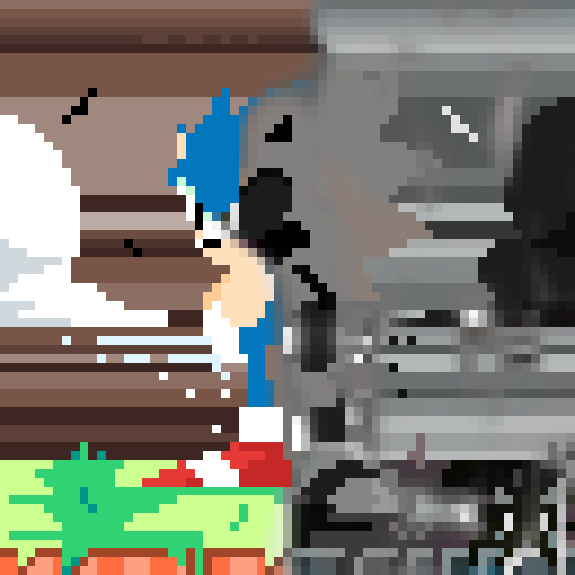 Pixilart - negative sonic by g-sans