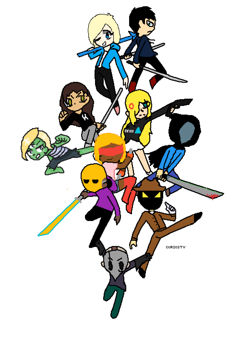 Pixilart - fight by pixlekid