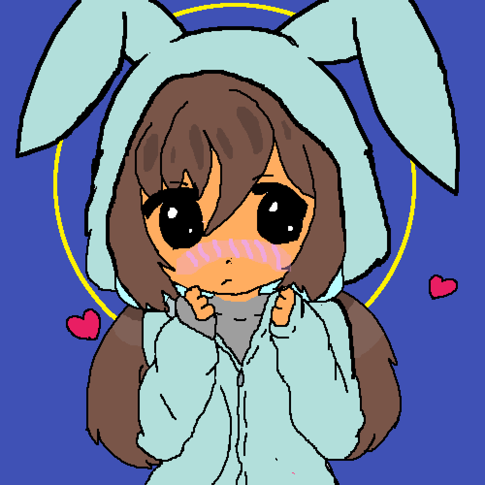 Cute Bunny Girl Drawing