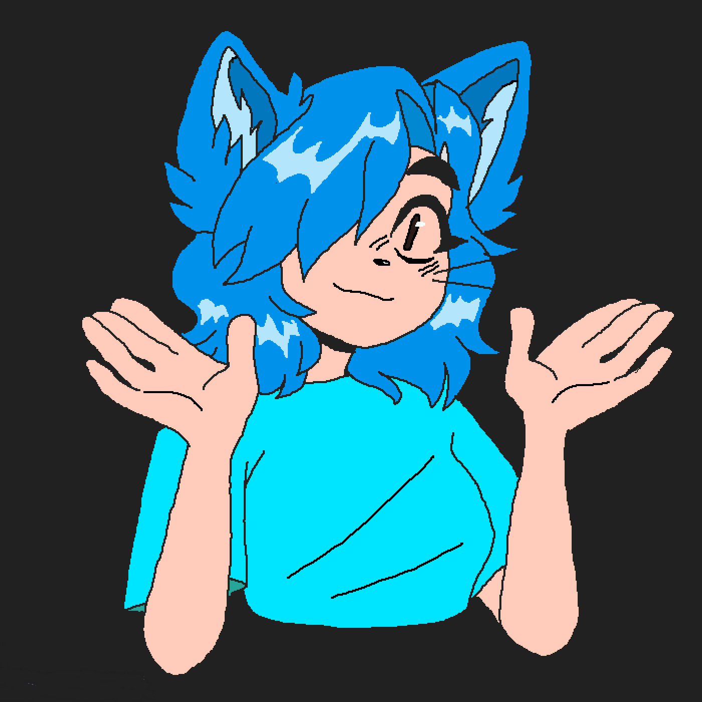 Editing Blue Furry Girl - Free online pixel art drawing tool - Pixilart