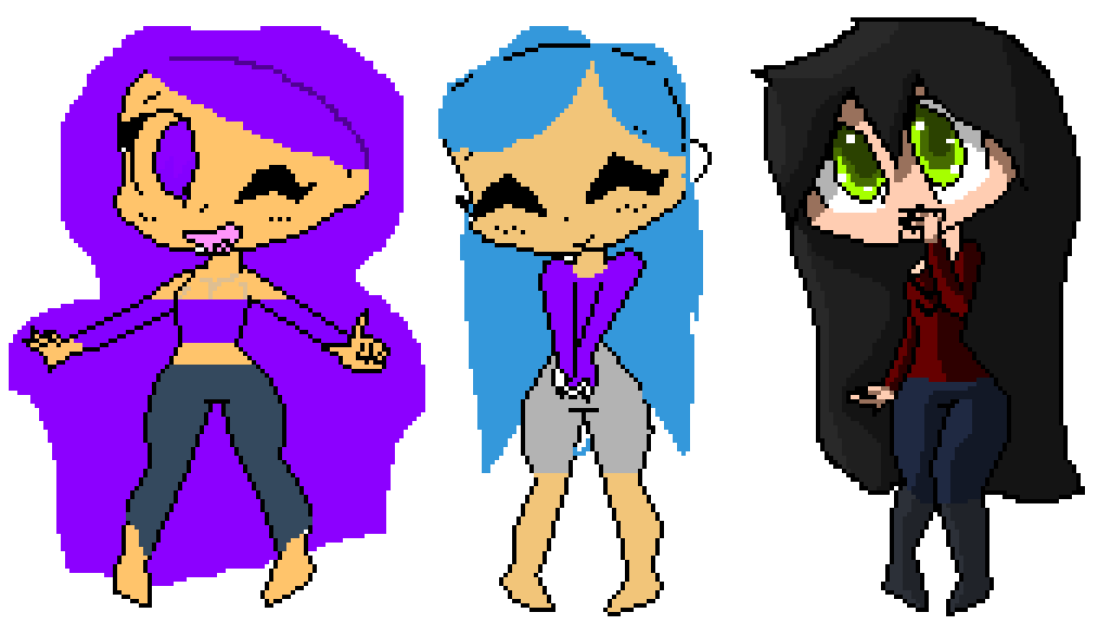 Pixilart - Chibi Girl Collab!!! by DQ-SWIMMING