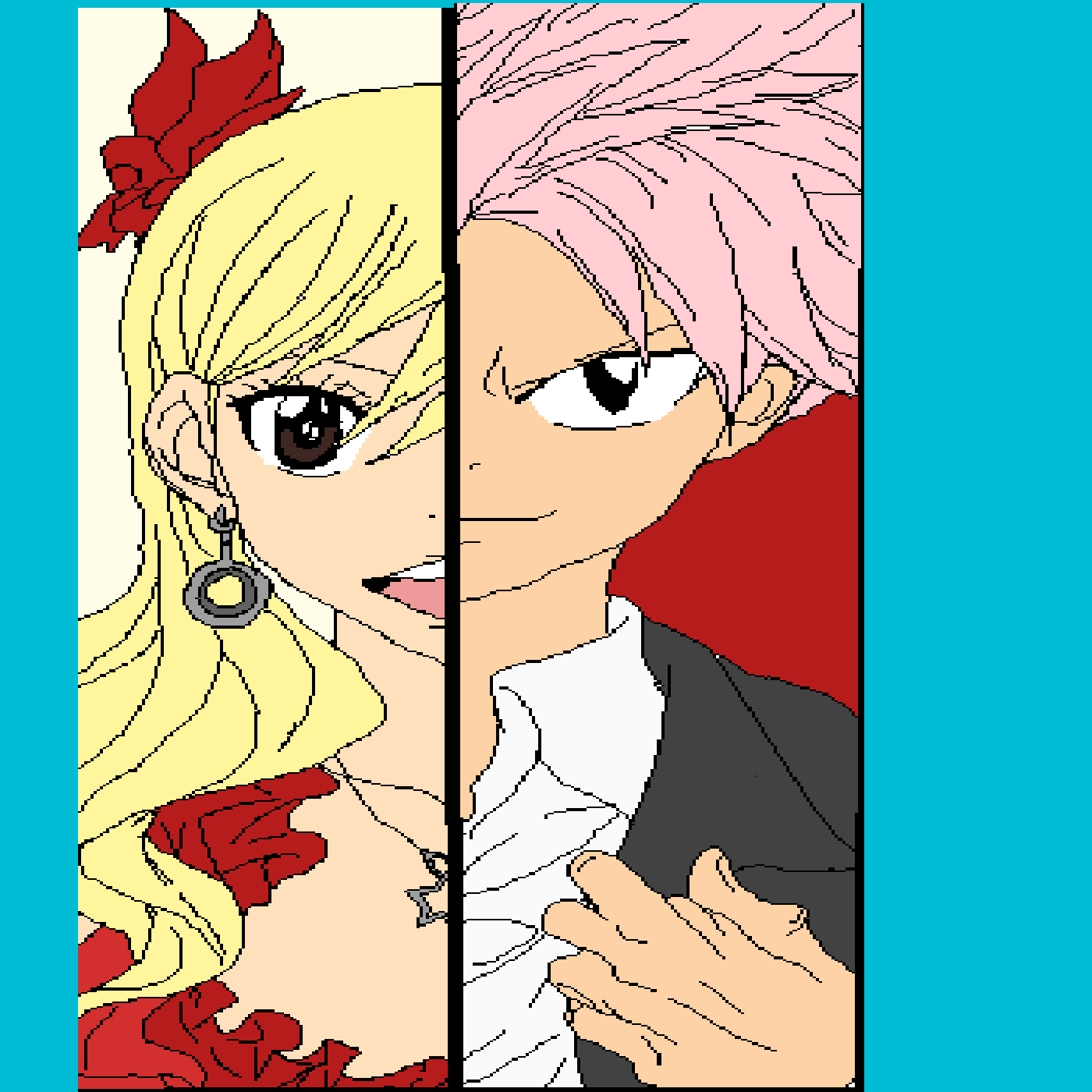 Pixilart - Natsu x Lucy by Shadow-Logan