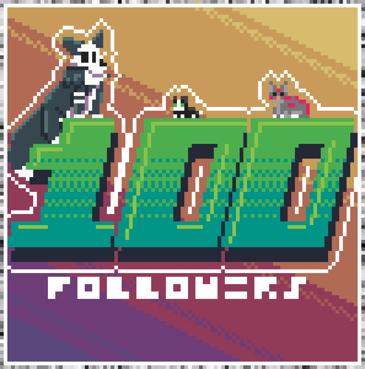 Pixilart - 100 followers by T-B