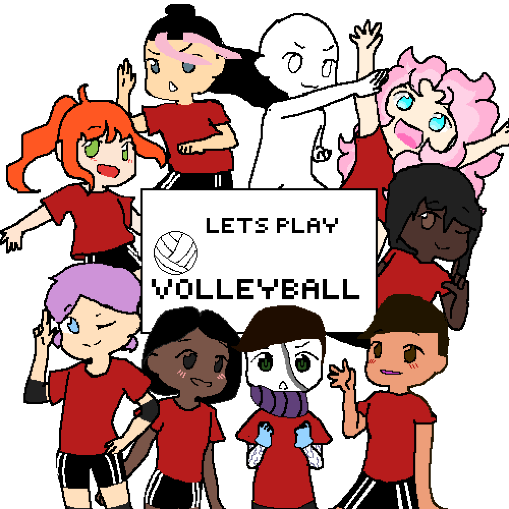 Editing VOLLEYBALL - Free online pixel art drawing tool - Pixilart