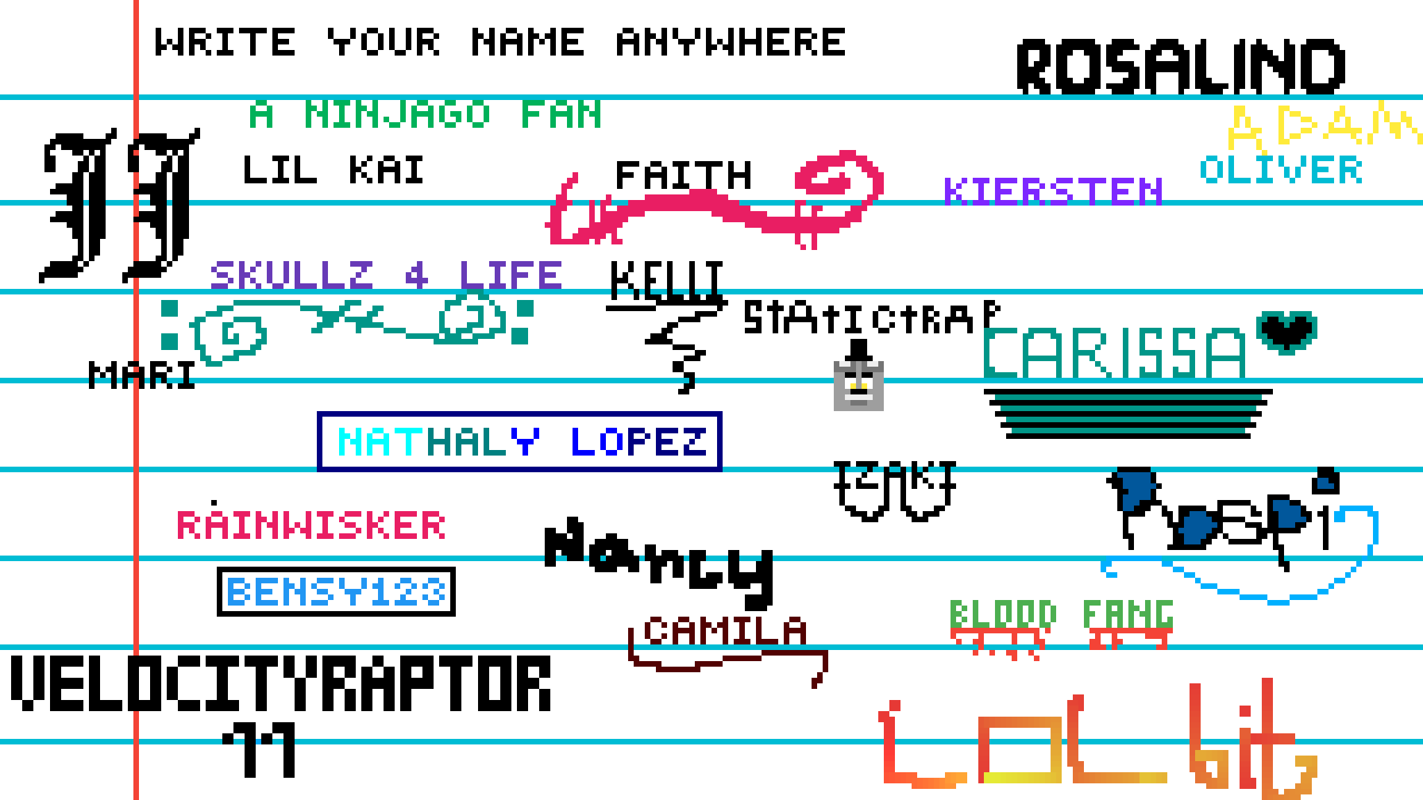 Pixilart - Draw ur name anywhere by EmmaLove