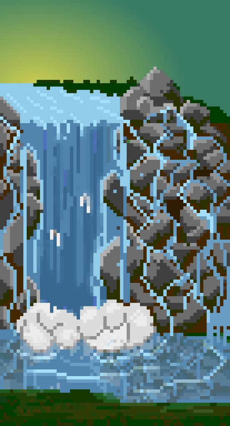 Pixilart - Waterfall by roadwell