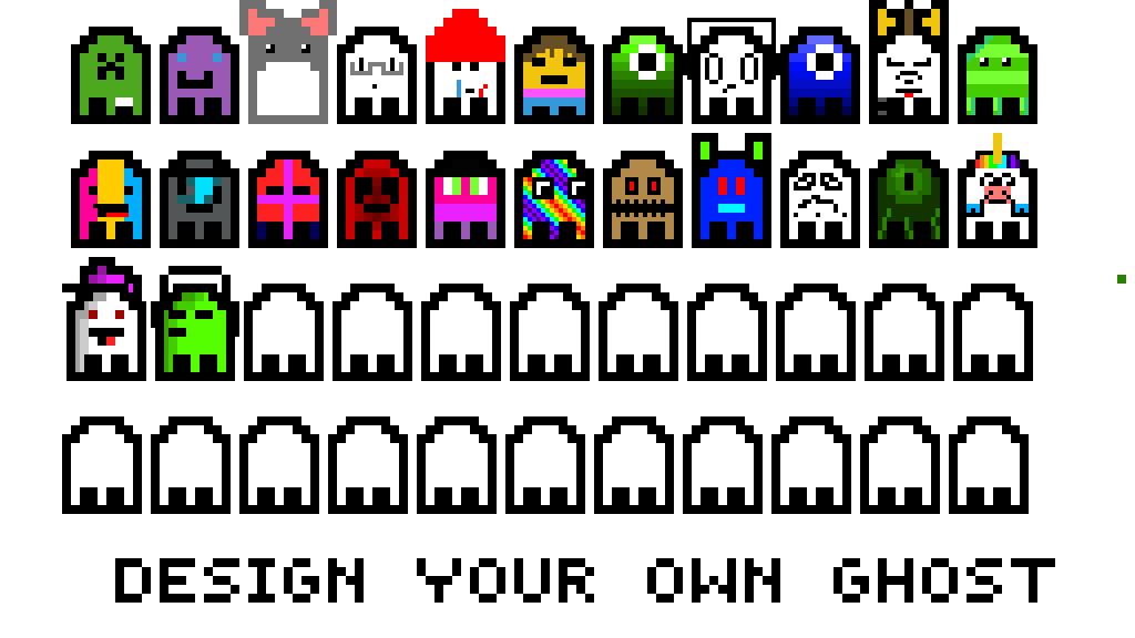 Editing Pac Man Ghost Collab - Free online pixel art drawing tool ...