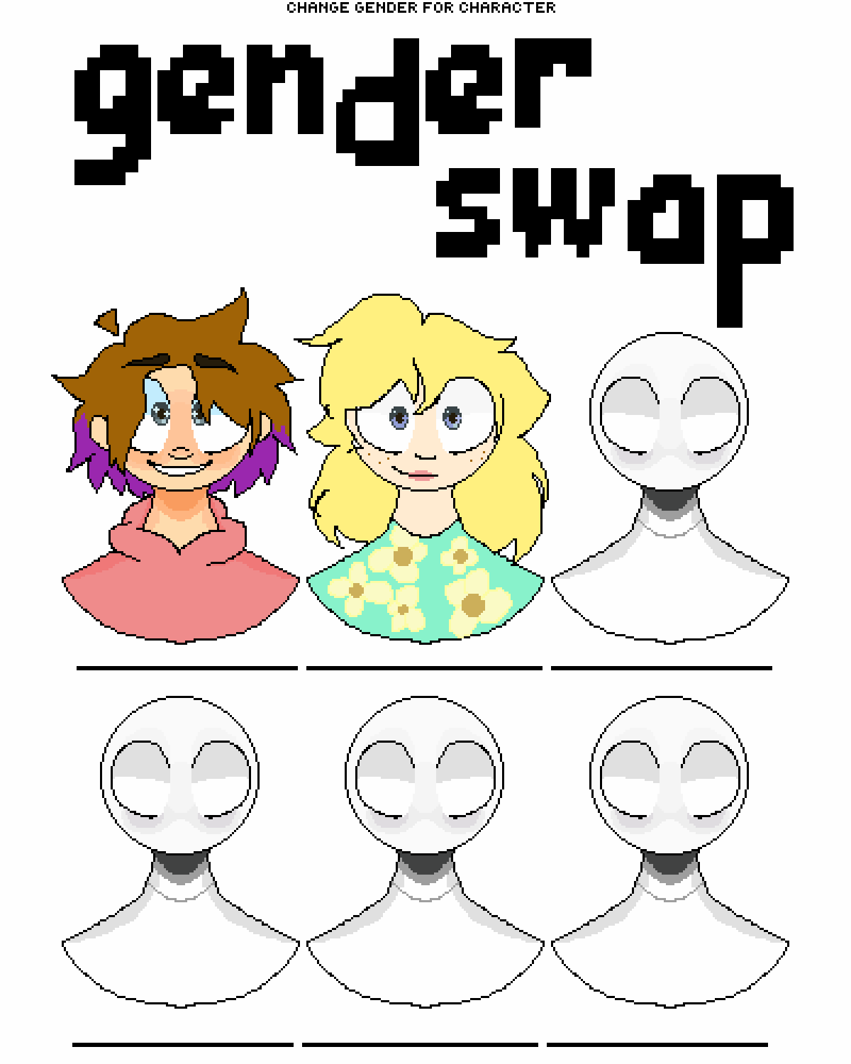 Editing my genderswap i guess - Free online pixel art drawing tool ...