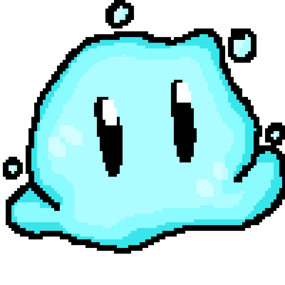 Pixilart - puddle slime for contest by Rofishq