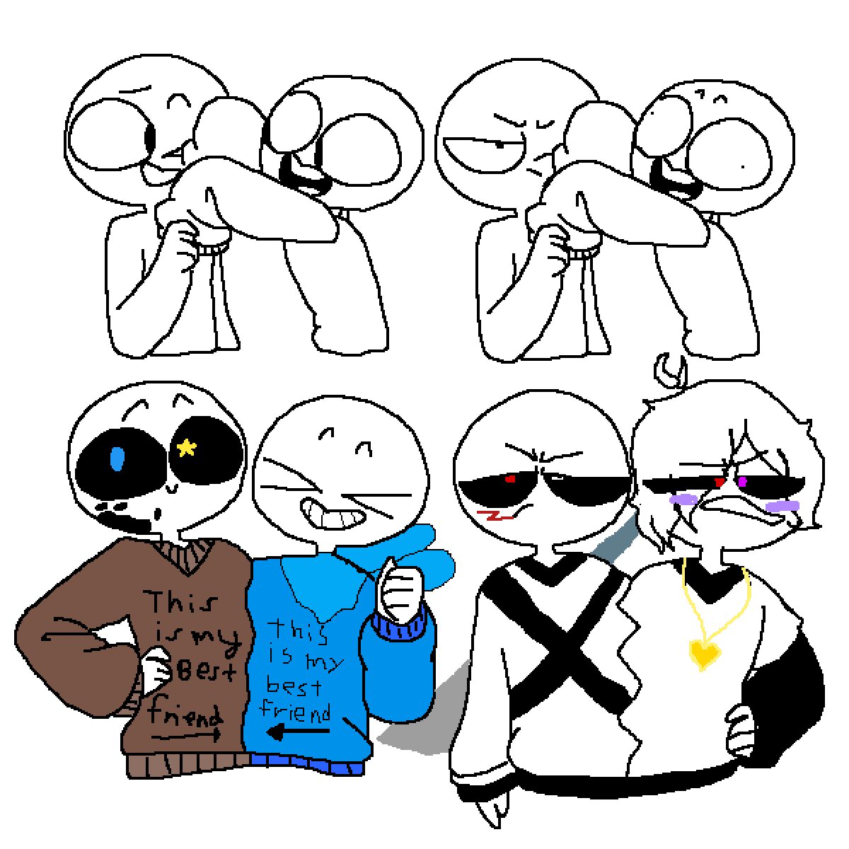 Editing x tale chara - Free online pixel art drawing tool - Pixilart