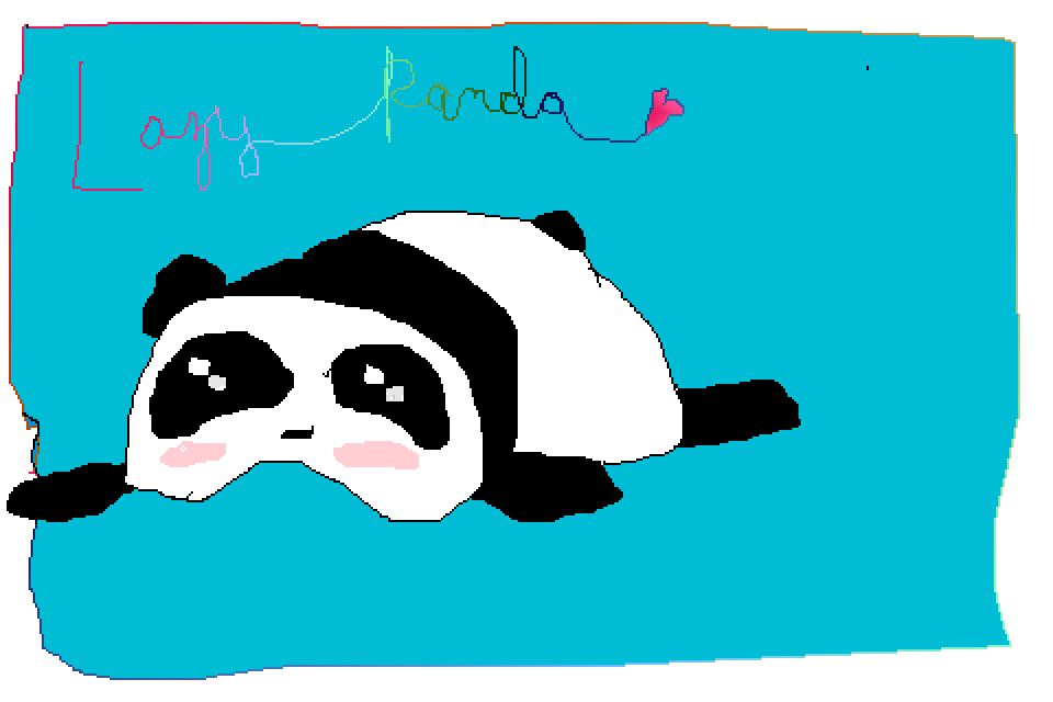 Pixilart - Lazy Panda by Anonymous