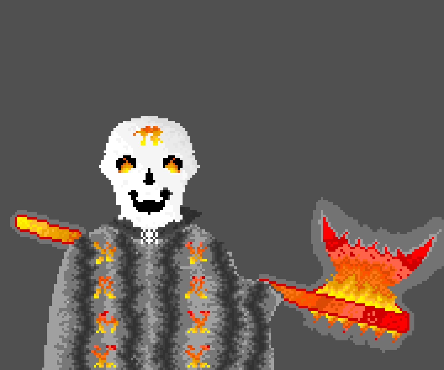 Pixilart - Undead Fire Elemental by Silicile