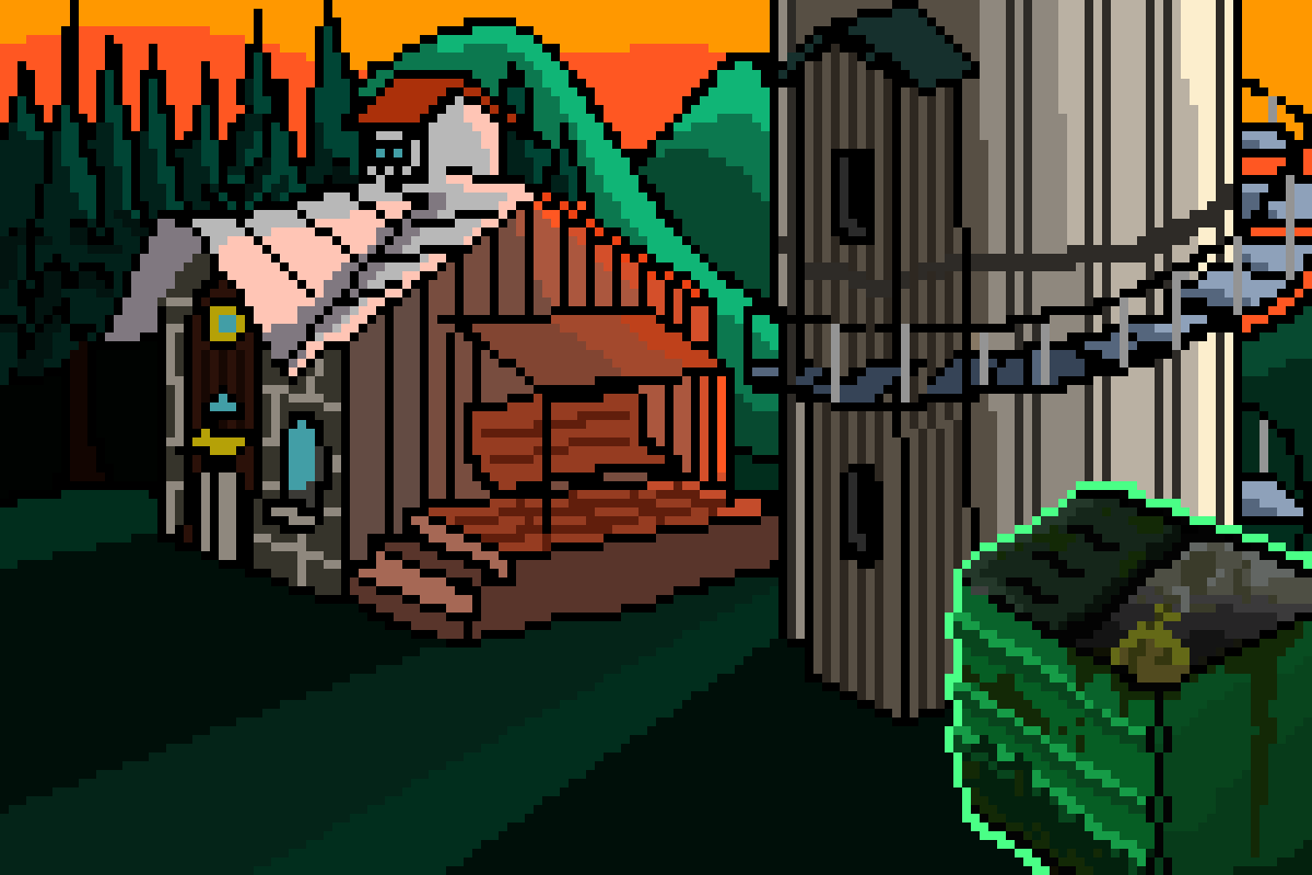 Pixilart - Dumpster Dave stage 4 grow away by Echolitus