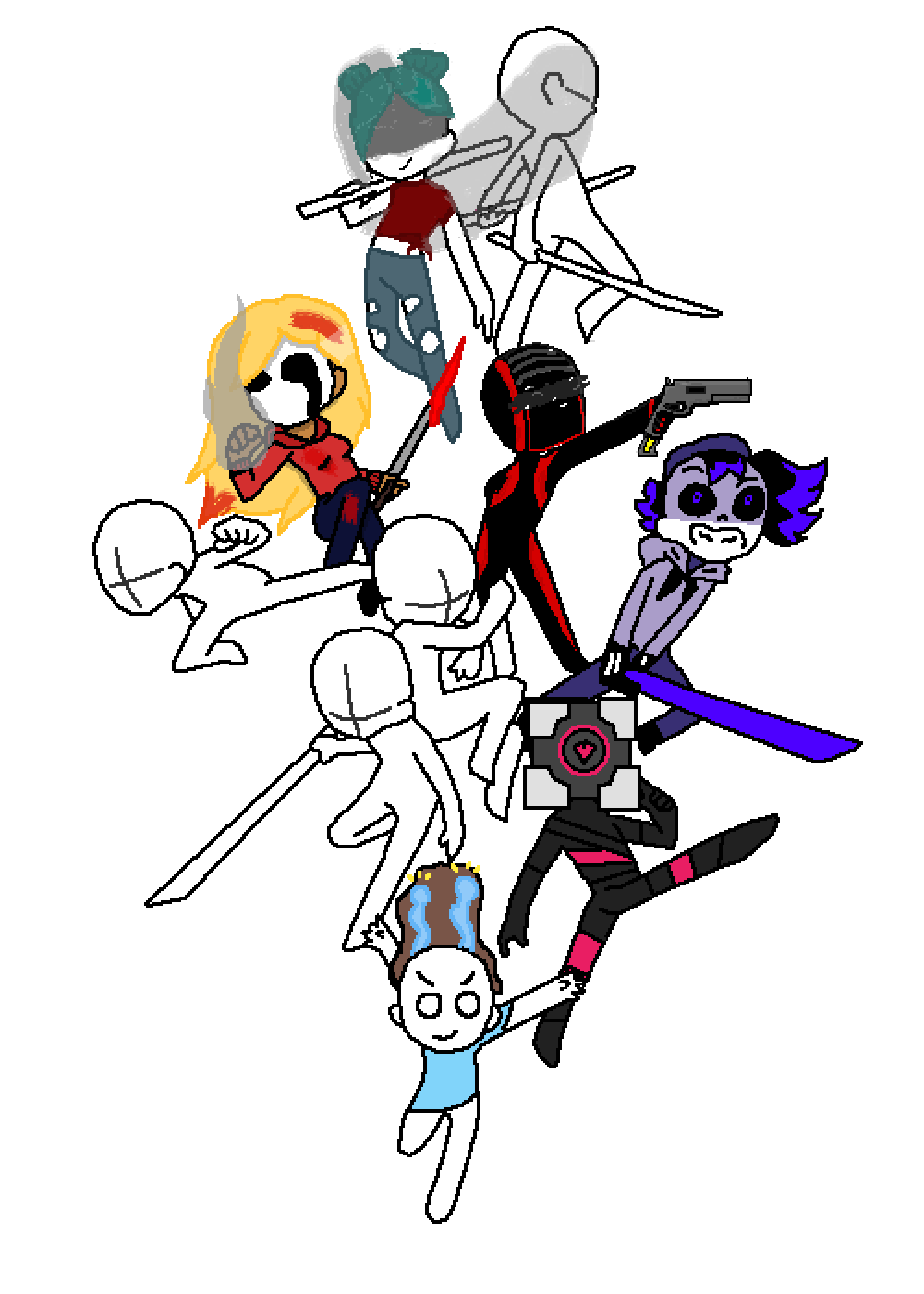 Pixilart - Fight Fight Fight!! by YumYumBubblegum