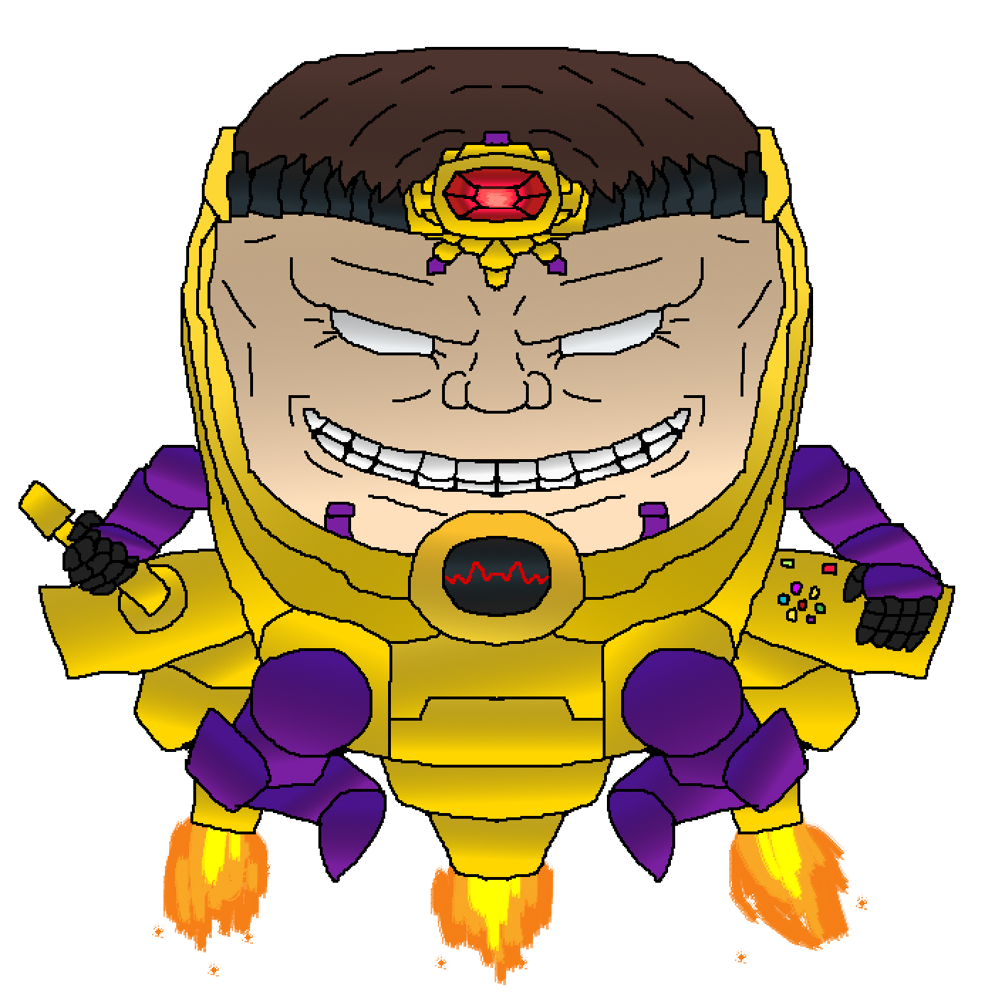 Pixilart - MODOK by TheMadTitan